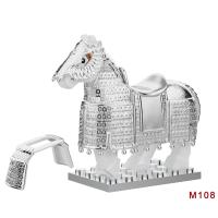 China Ancient Knights Castle Minifigures Warhorse Building Blocks Medieval Castle Cavalry Figures Collection for sale