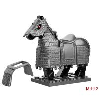 China Ancient Knights Castle Minifigures Warhorse Building Blocks Medieval Castle Cavalry Figures Collection for sale
