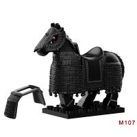 China Ancient Knights Castle Minifigures Warhorse Building Blocks Medieval Castle Cavalry Figures Collection for sale