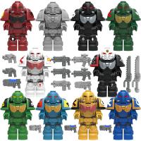 China Customizable 40K Warhammer Fantasy Ultramarines Blood Angels Space Marine Minifigures Set for sale