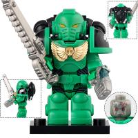 China Customizable 40K Warhammer Fantasy Ultramarines Blood Angels Space Marine Minifigures Set for sale