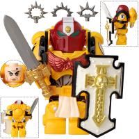China Detailed WarHammer Minifigures Imperial Fists Sword Guard Veteran Minifigures Building Blocks Pack for sale