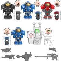 China Jim Raynor Game Minifigures Tychus Findlay StarCraft Terran Marine Building Blocks Game Collection for sale
