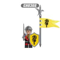 China Black Eagle Knight Castle Minifigures Medieval Castle Heraldry Collection Imperial Army Figures for sale