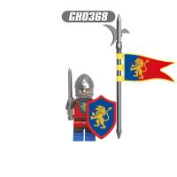 China Black Eagle Knight Castle Minifigures Medieval Castle Heraldry Collection Imperial Army Figures for sale