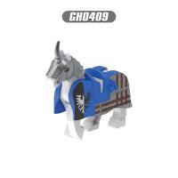 China Medieval Armored Warhorse Knight Custom Building Blocks Minifigures Collection for sale