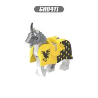 China Medieval Armored Warhorse Knight Custom Building Blocks Minifigures Collection for sale
