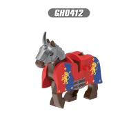 China Medieval Armored Warhorse Knight Custom Building Blocks Minifigures Collection for sale