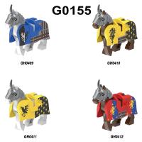 China Medieval Armored Warhorse Knight Custom Building Blocks Minifigures Collection for sale