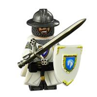 China Black Eagle Castle Minifigures Imperial Knight Medieval Castle Heraldry Figures Collection for sale