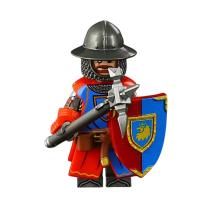 China Black Eagle Castle Minifigures Imperial Knight Medieval Castle Heraldry Figures Collection for sale