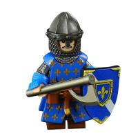China Black Eagle Castle Minifigures Imperial Knight Medieval Castle Heraldry Figures Collection for sale
