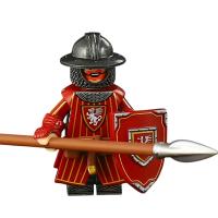 China Black Eagle Castle Minifigures Imperial Knight Medieval Castle Heraldry Figures Collection for sale