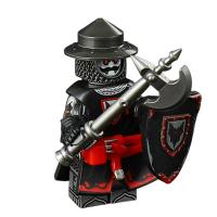 China Black Eagle Castle Minifigures Imperial Knight Medieval Castle Heraldry Figures Collection for sale