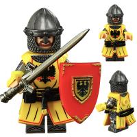 China Black Eagle Castle Minifigures Imperial Knight Medieval Castle Heraldry Figures Collection for sale