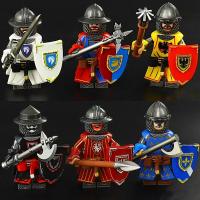 China Black Eagle Castle Minifigures Imperial Knight Medieval Castle Heraldry Figures Collection for sale