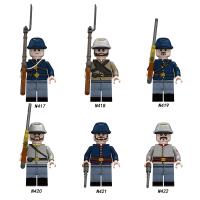 China American Civil War Army Minifigures Cavalry Infantry Custom Military Minifigures Collection for sale