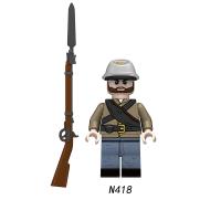 China American Civil War Army Minifigures Cavalry Infantry Custom Military Minifigures Collection for sale