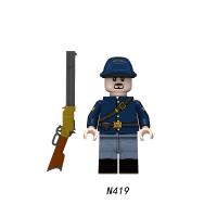 China American Civil War Army Minifigures Cavalry Infantry Custom Military Minifigures Collection for sale