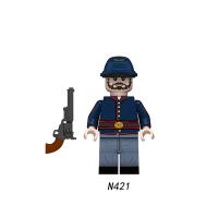 China American Civil War Army Minifigures Cavalry Infantry Custom Military Minifigures Collection for sale