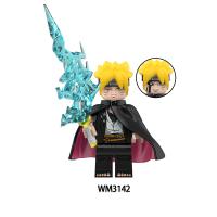 China ABS Custom Naruto Minifigures Anime Minifigures Uzumaki Uchiha Sasuke Building Blocks for sale