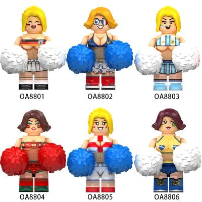 China Football Cheerleading Team Building Blocks Minifigures for sale