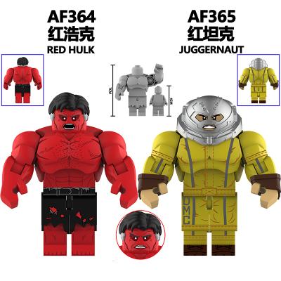 China red Hulk Juggernaut Building Blocks Minifigures for sale
