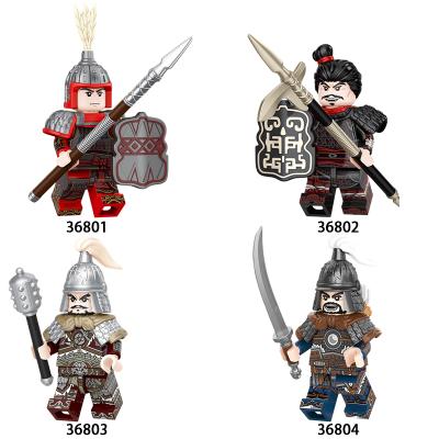 China Chinese Ancient Series Qin Dynasty Warriors Building Blocks Minifigures for sale