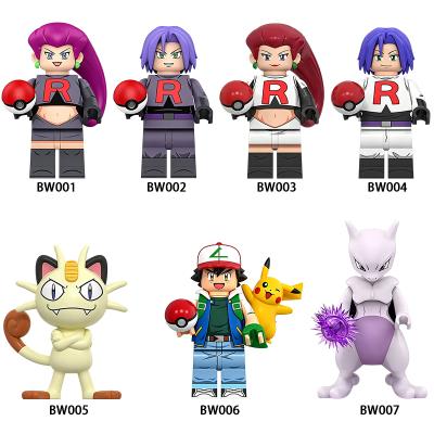 China Pokémon Ash Ketchum Pikachu Building Blocks Minifigures for sale