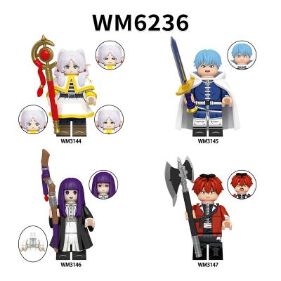 China Frieren: Beyond Journey's End ABS Material 4.5cm Size Anime Minifigures Compatible with LEGO Building Blocks for sale