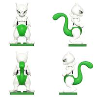 China Pokémon Shiny Mewtwo ABS Material 4.5cm Size Major Brand Compatible Building Blocks Minifigures for sale