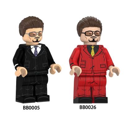 China Iron Man Tony Stark Building Blocks Minifigures - 4.5cm ABS Material Super Heroes Minifigures Compatible with Major Brands for sale
