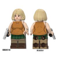 China Resident Evil Ashley Grace Leon ABS Material 4.5cm Size Major Brand Compatible Building Blocks Minifigures for sale