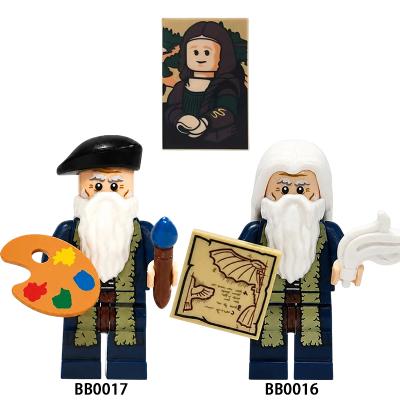 China Da Vinci ABS Material Building Blocks Minifigures 4.5cm Size Compatible with Major Brands for sale