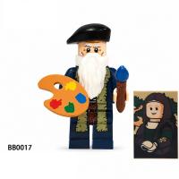 China Da Vinci ABS Material Building Blocks Minifigures 4.5cm Size Compatible with Major Brands for sale