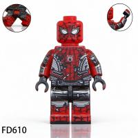 China 4.5cm ABS Super Heroes Minifigures with 6-Sided Printing Building Block Minifigures Spider-Man Design for sale