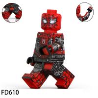 China 4.5cm ABS Super Heroes Minifigures with 6-Sided Printing Building Block Minifigures Spider-Man Design for sale