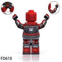 China 4.5cm ABS Super Heroes Minifigures with 6-Sided Printing Building Block Minifigures Spider-Man Design for sale