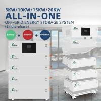 China Off Grid  5 To 20kWh Rechargeable Lithium Battery 400ah All In One Solar Battery System for sale