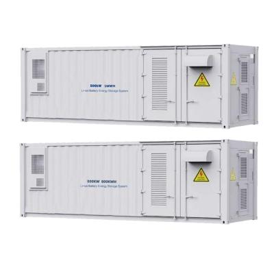 China 20ft Energy Storage Solutions ESS 500kW / 1000kWh Battery Container Energy Storage System for sale