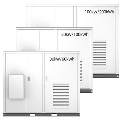 China 60KWh To 200kWh Portable Energy Storage Cabinet For Industrial High Capacity Outdoor Use for sale