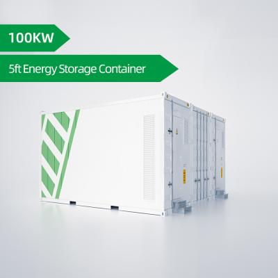 China 5ft Lithium Ion Outdoor Cabinet Type Energy Storage Container For Industrial And Commercial for sale
