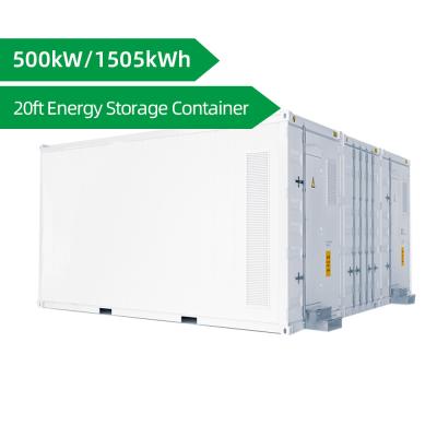China 20ft Solar Energy Storage System 550kW 1505kWh Industrial Lithium-Ion Battery System for sale