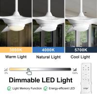 China 6 Speed 52 Inch Ceiling Fan Lighting With Remote Voice And APP Control for sale