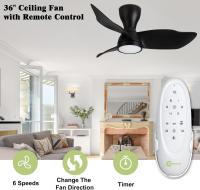 China Stylish 36 Inch DC Motor Ceiling Fan with Smart Control and Alexa / Google Assistant Compatible for sale