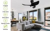 China Stylish 36 Inch DC Motor Ceiling Fan with Smart Control and Alexa / Google Assistant Compatible for sale
