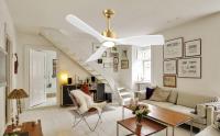 China 52 Ceiling Fan With Dimmable Light ABS Warm White Natural White Cool White for sale