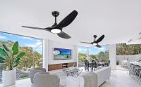 China 52 Inch Fan With Light 3 Color Temperature For Bedroom High CFM Ceiling Fan for sale