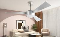 China 52 Inch  Fashionable Silver Ceiling Fan Lighting  With Remote Control for sale
