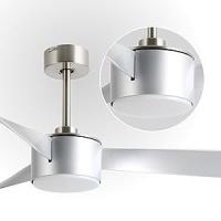 China 52 Inch  Fashionable Silver Ceiling Fan Lighting  With Remote Control for sale